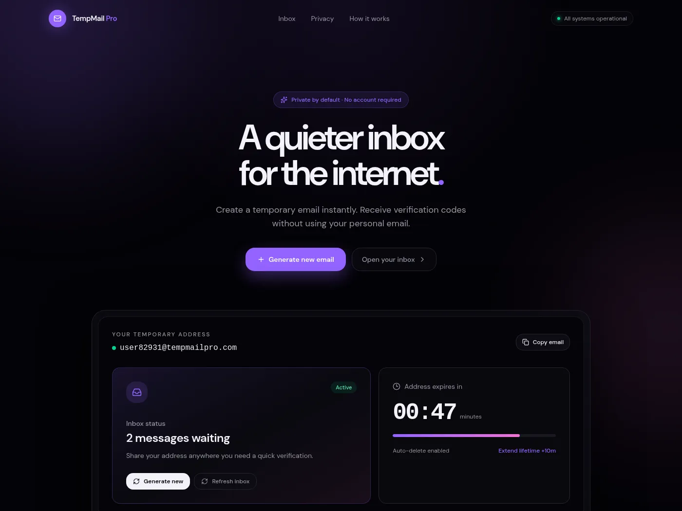 TempMail Pro