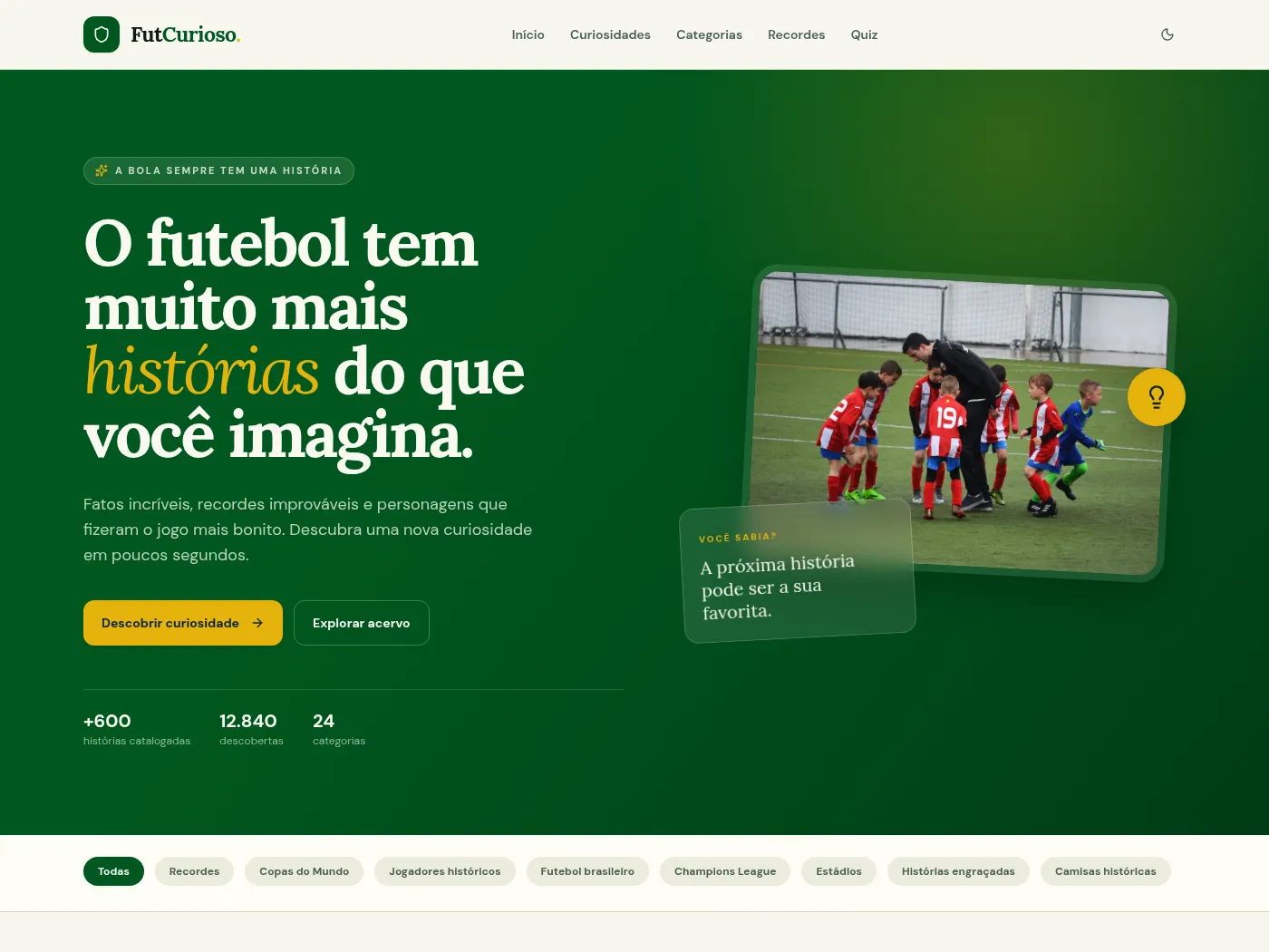 FutCurioso Futebol Facts
