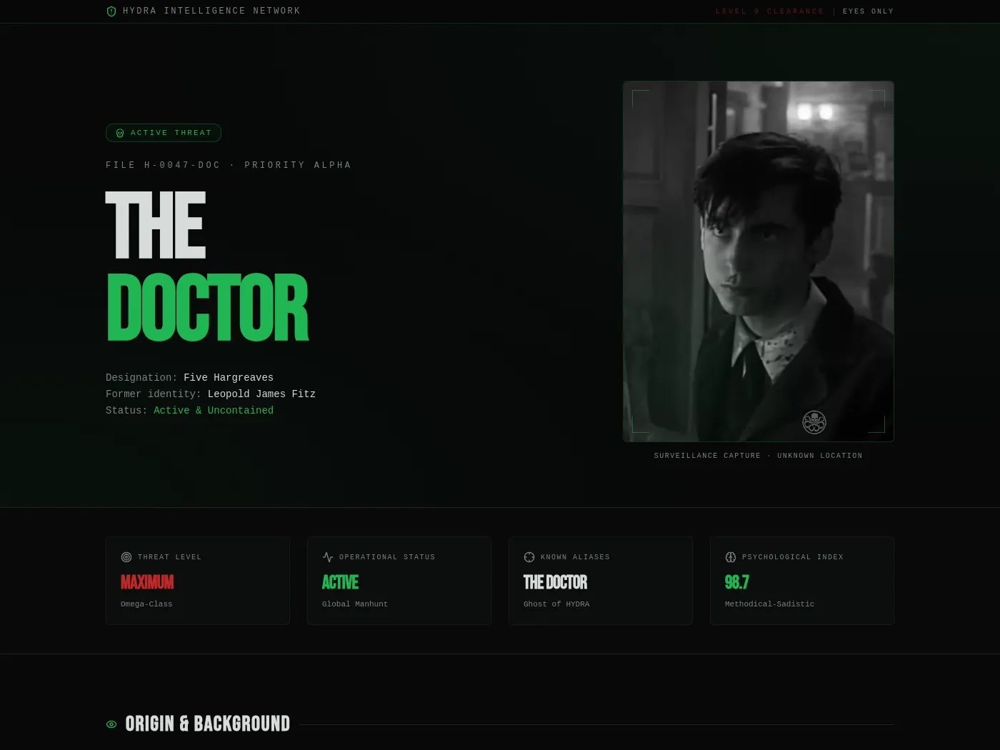 The Evil Doctor Profile