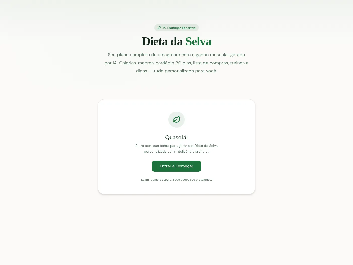 Jungle Diet Planner
