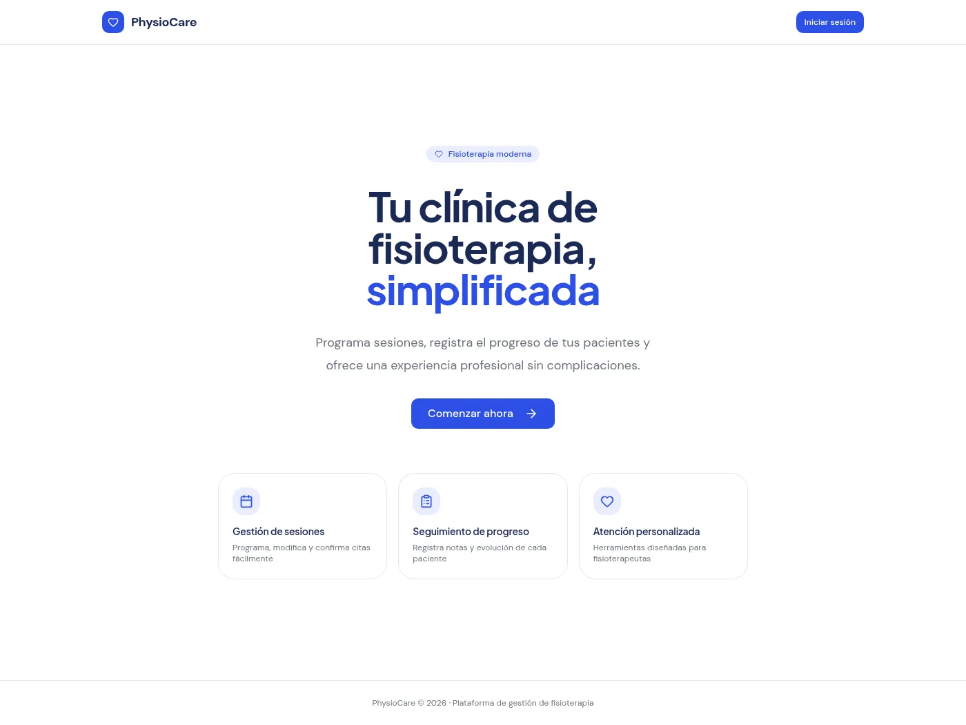 PhysioCare Portal