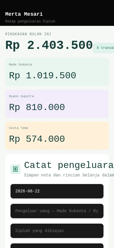 Merta Mesari Mobile