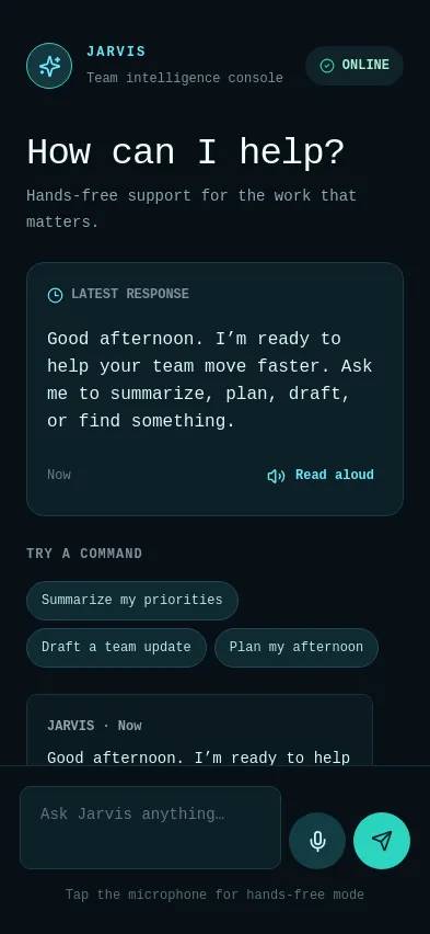 Jarvis AI Voice Assistant