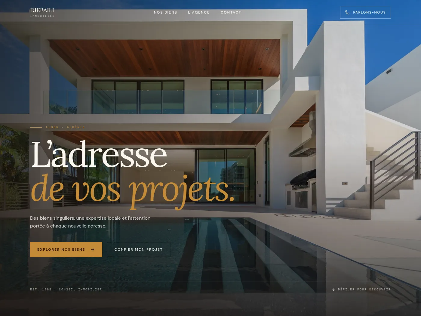 Djebaili Immobilier Site