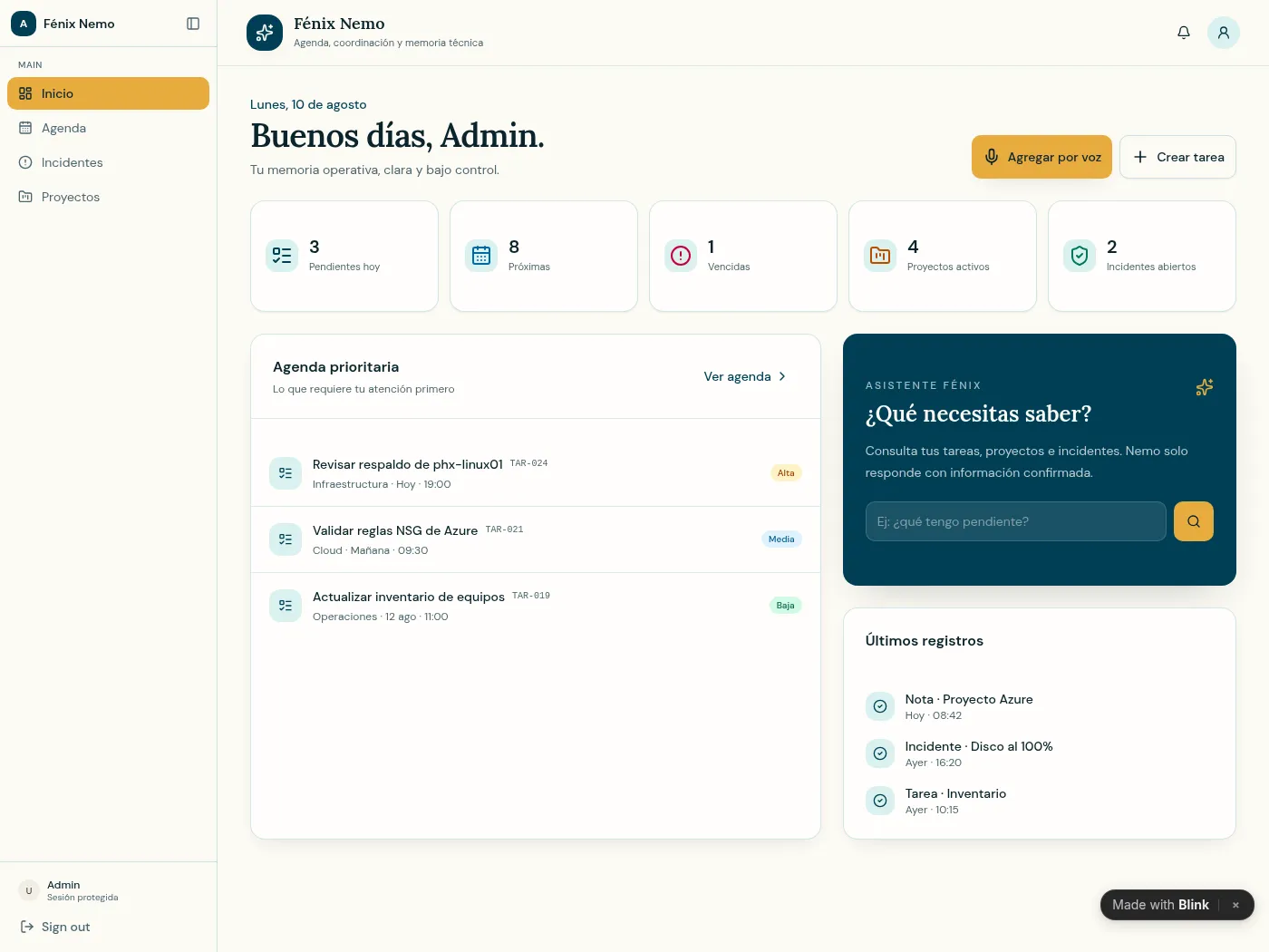 Fénix Nemo Assistant