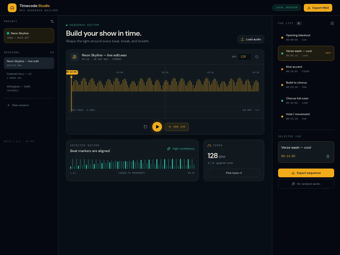 Timecode Sequence Studio