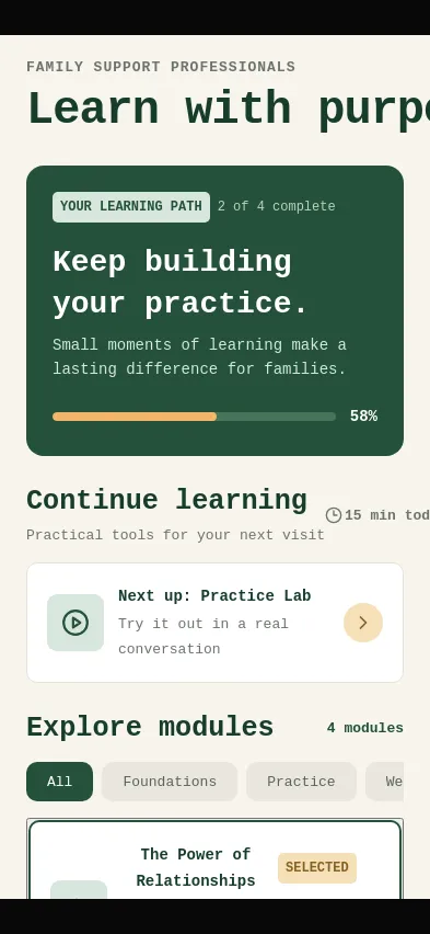 FamSupport Training App