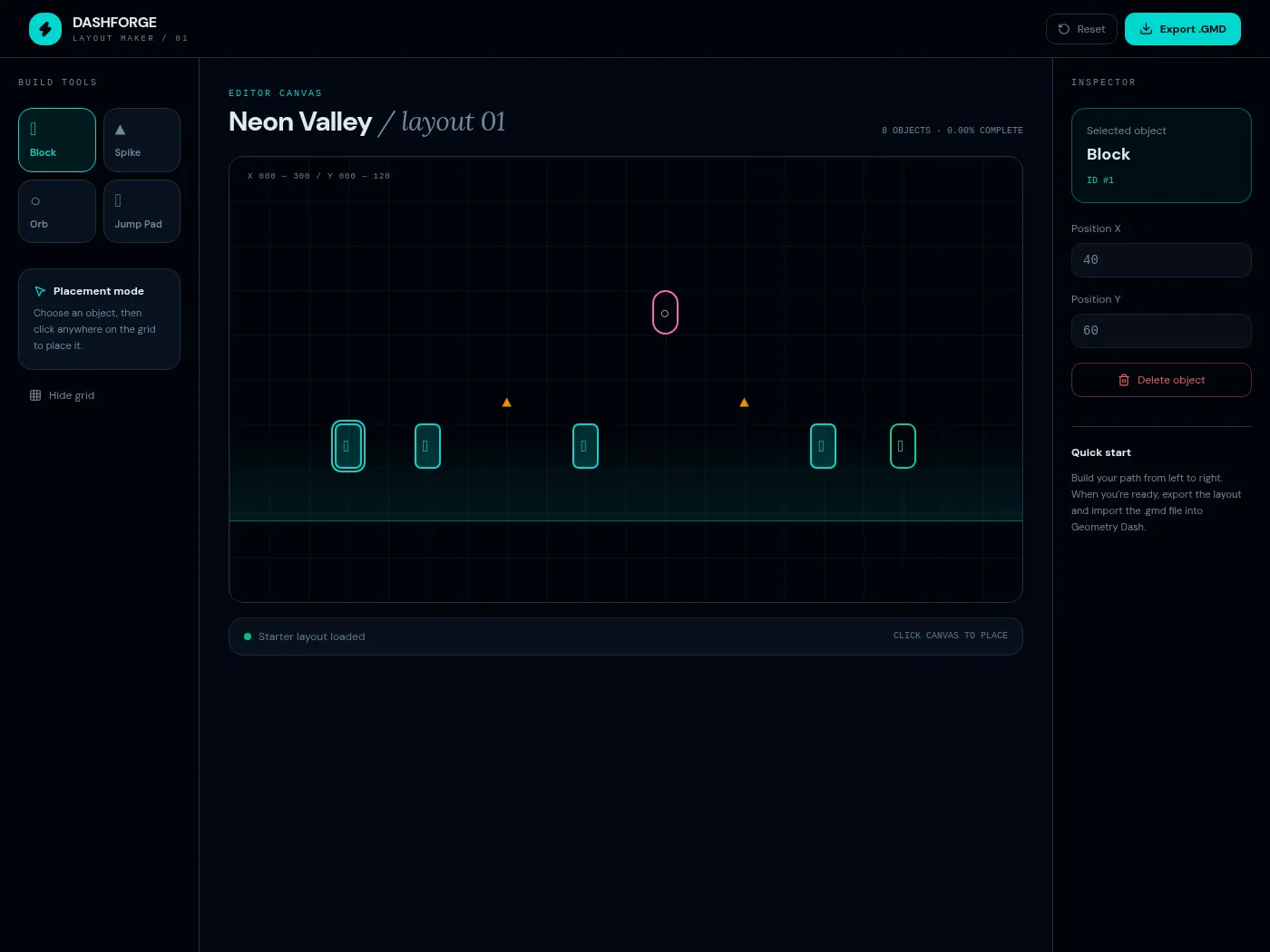 Geometry Dash Layout Maker