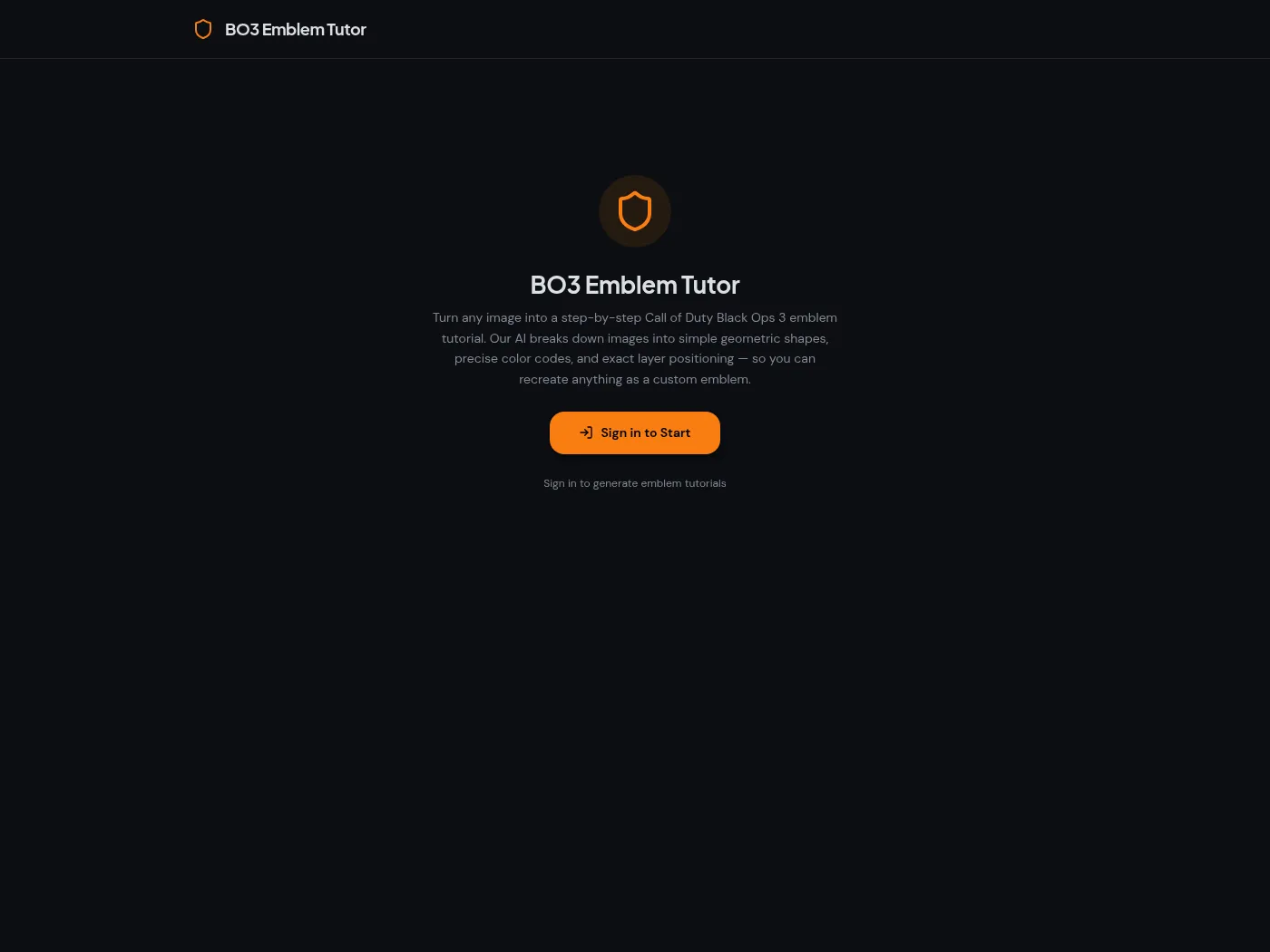 BO3 Emblem Tutor