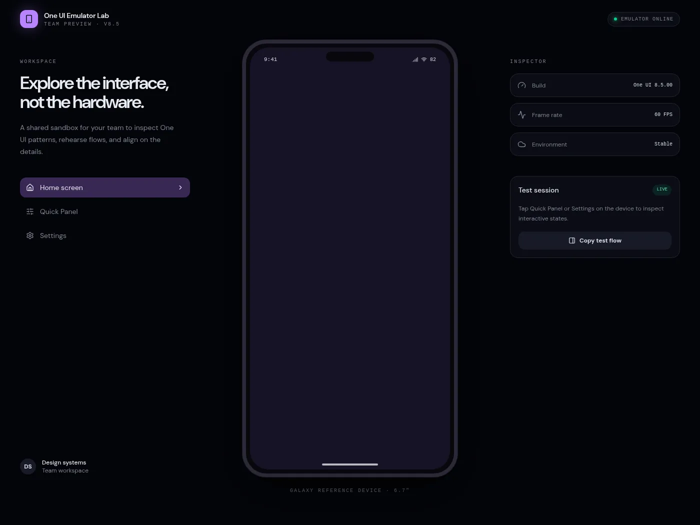 One UI Emulator Lab