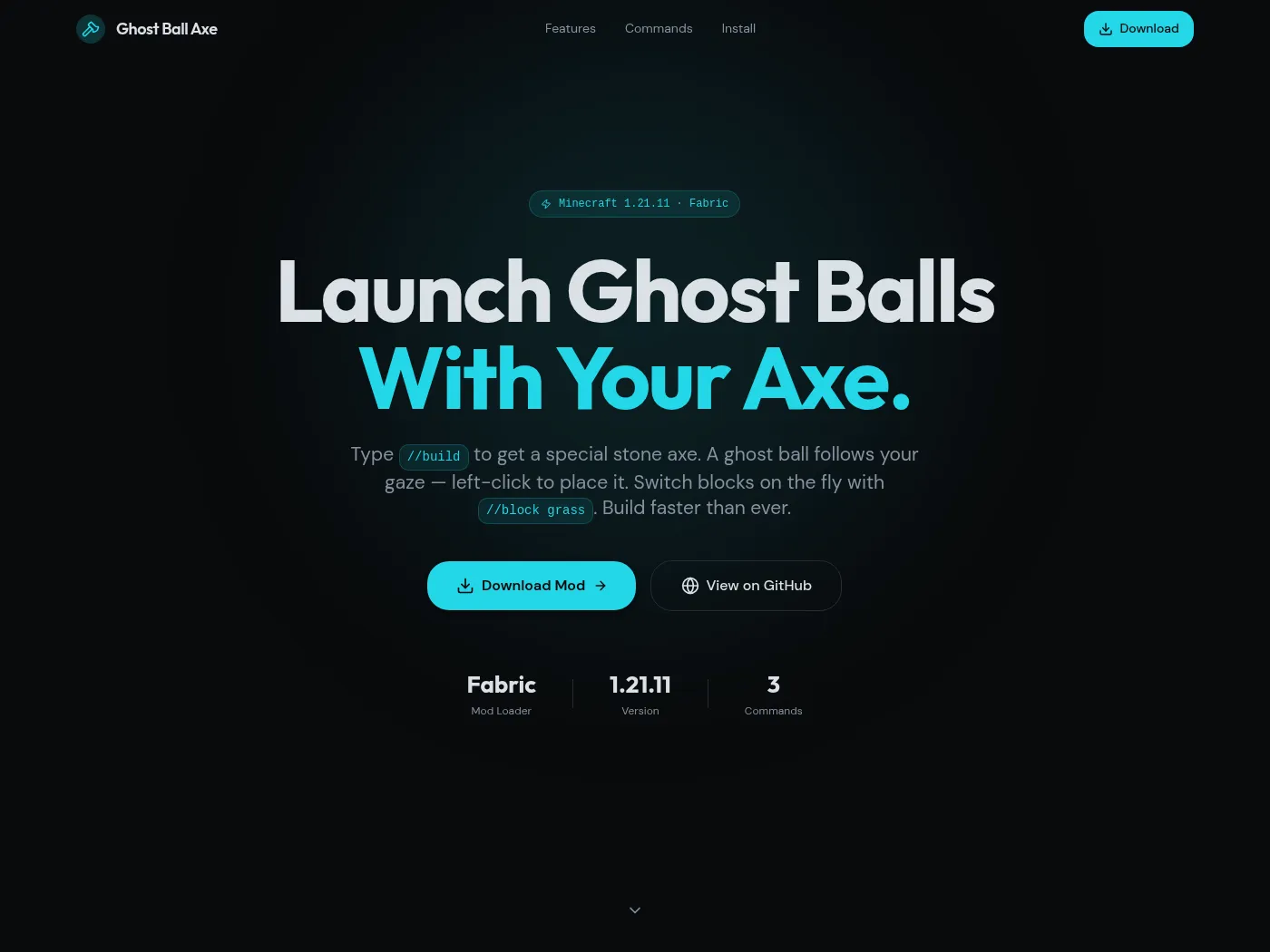 Ghost Ball Axe Mod