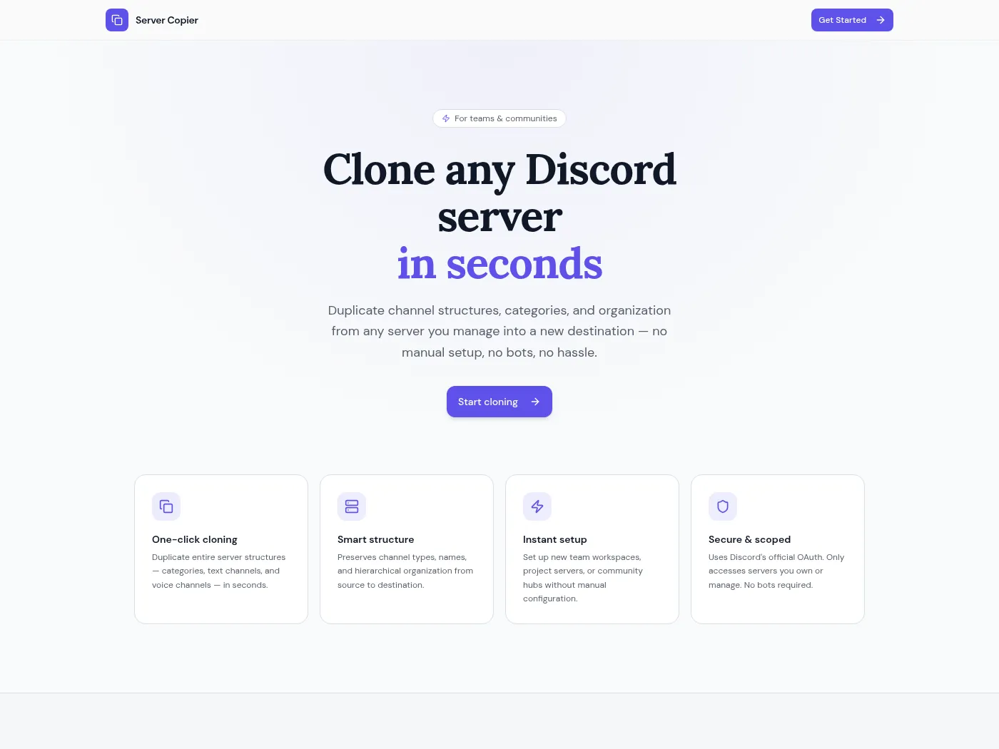 Discord Server Copier