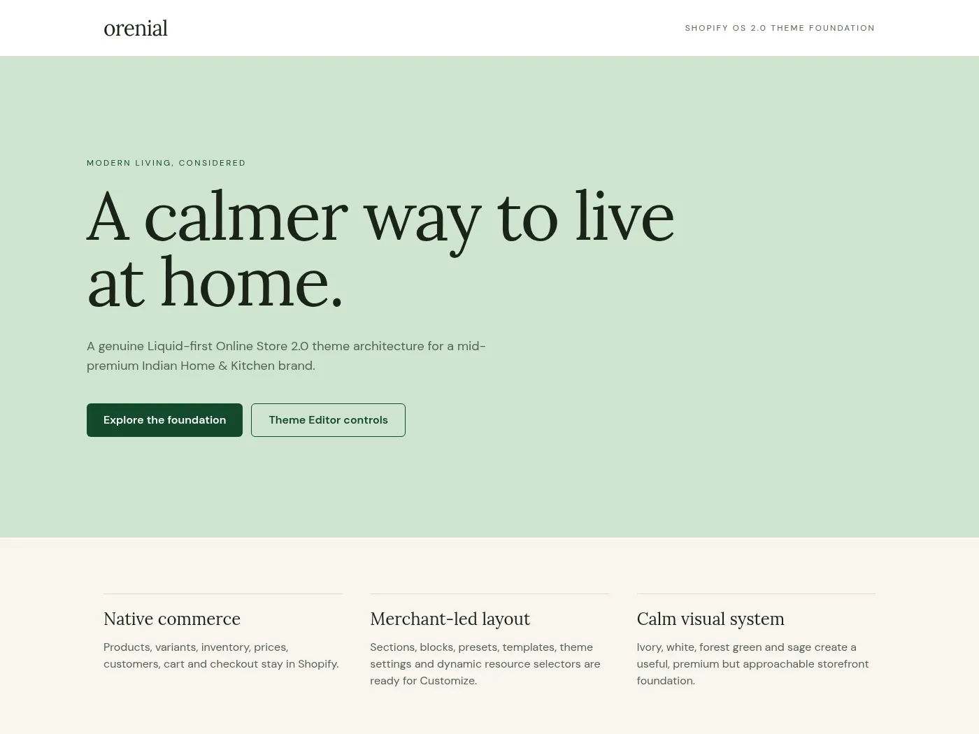 orenial Shopify Theme