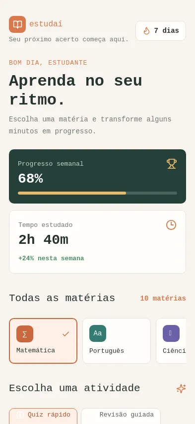 Estudo Completo App