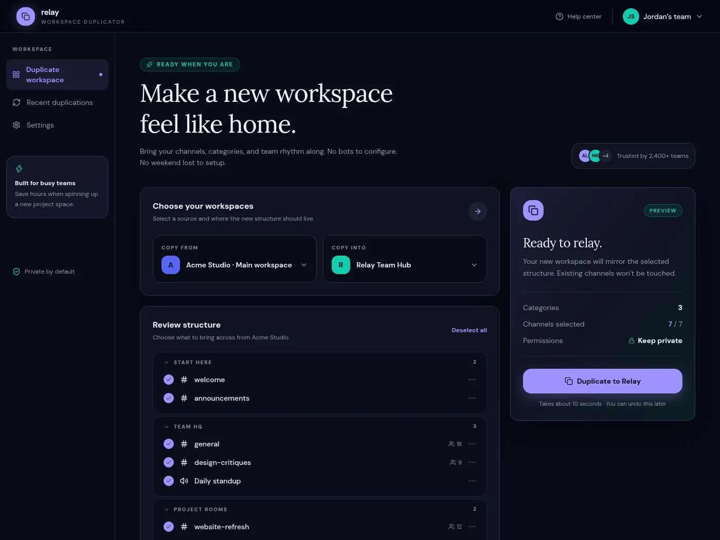 Discord Server Duplicator