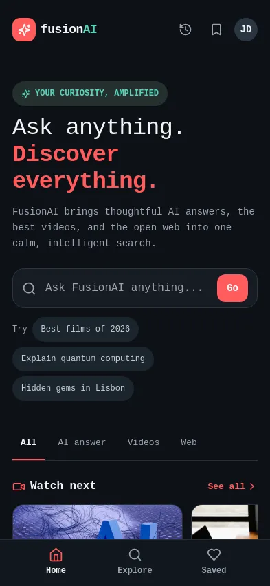 FusionAI Mobile Hub