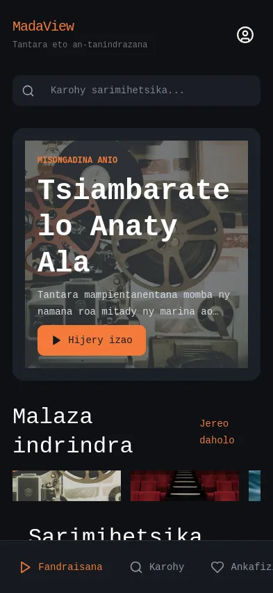 MadaView Streaming Mobile App
