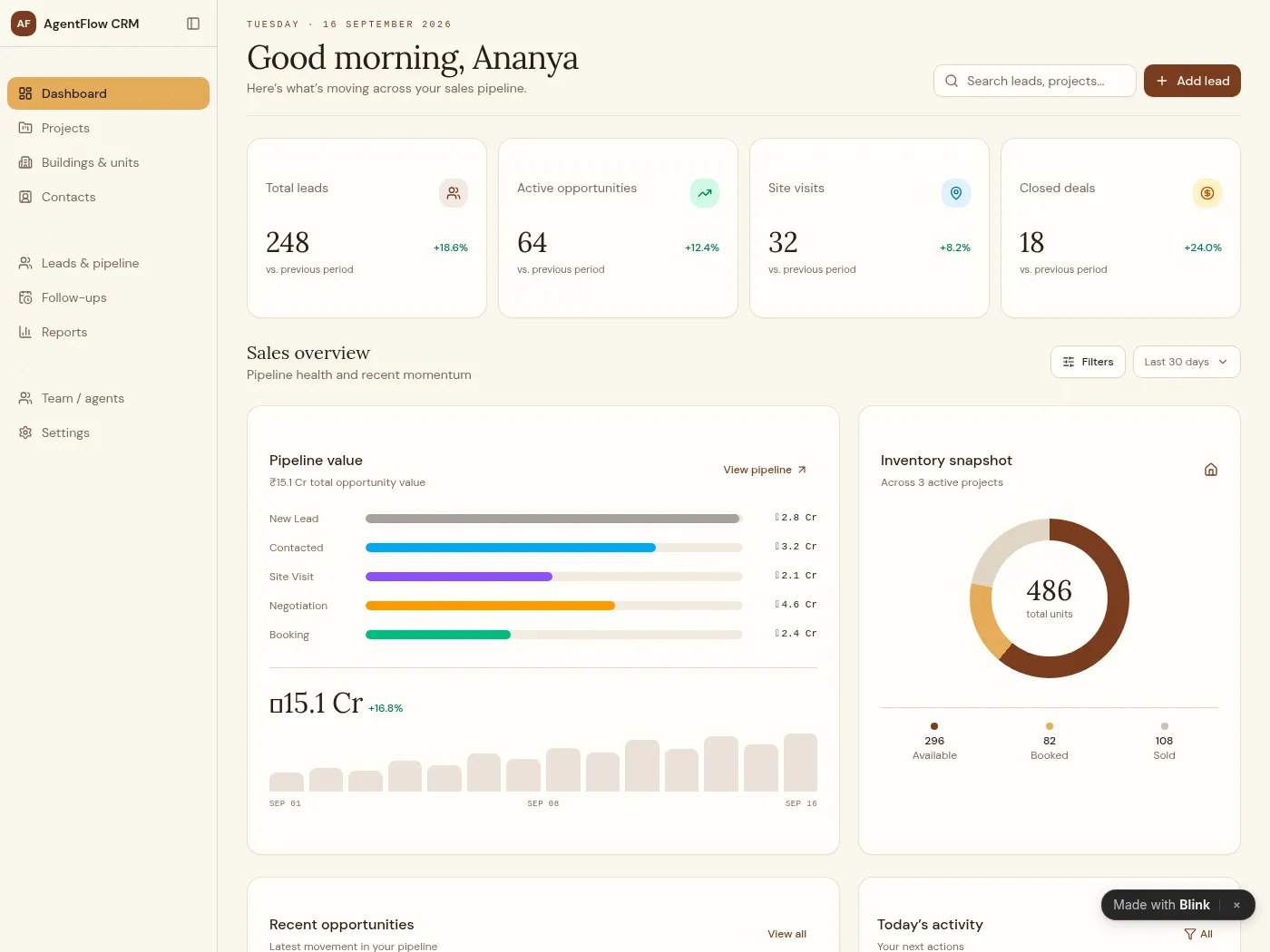 AgentFlow CRM