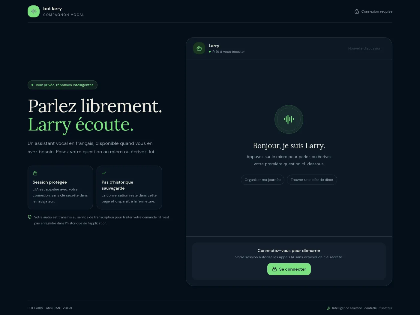 Bot Larry Secure Voice