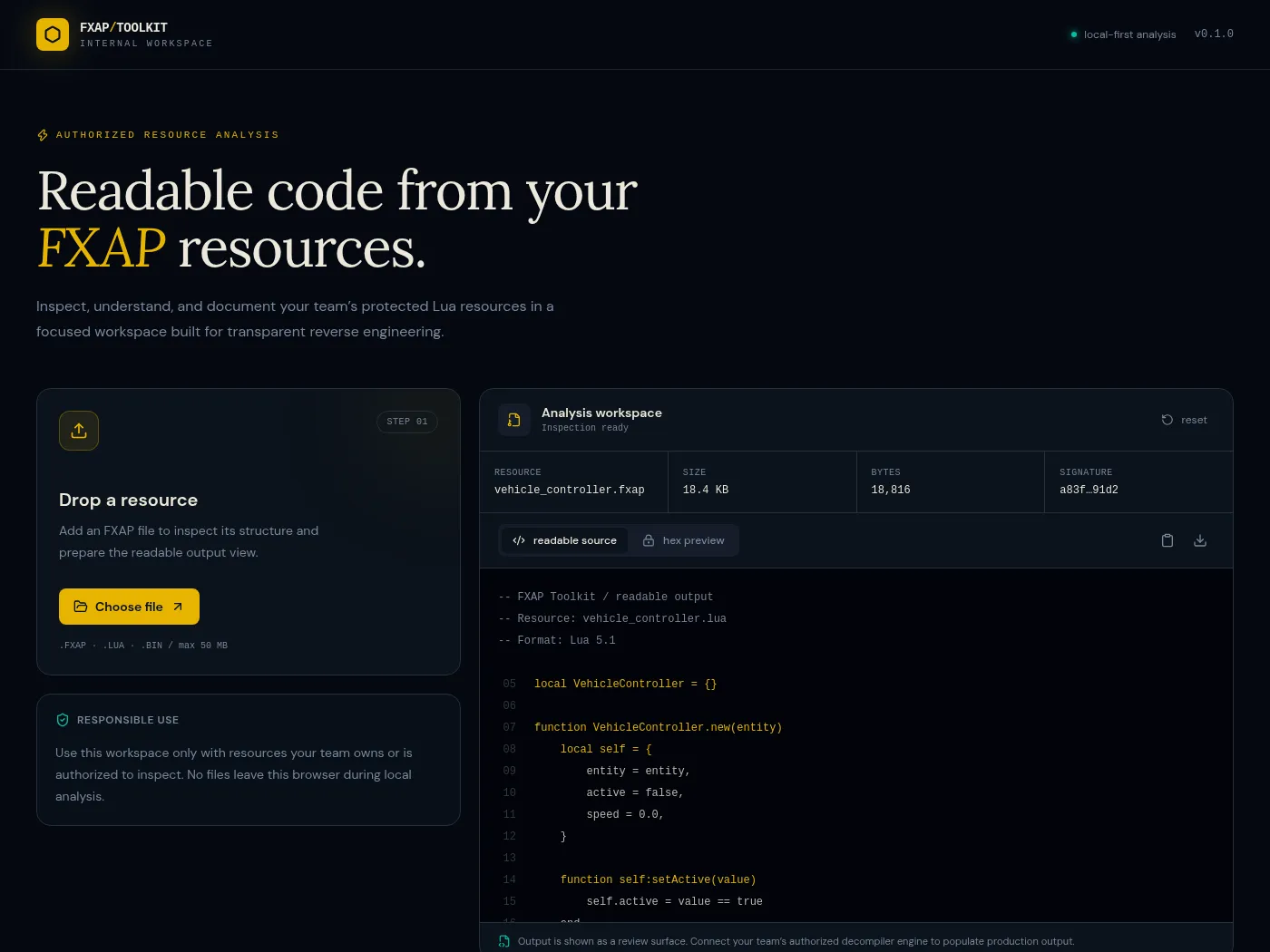FXAP Lua Decrypt Toolkit