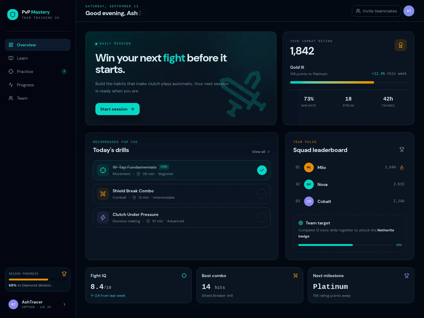 PvP Mastery Trainer