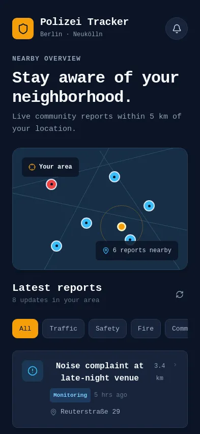 Polizei Tracker