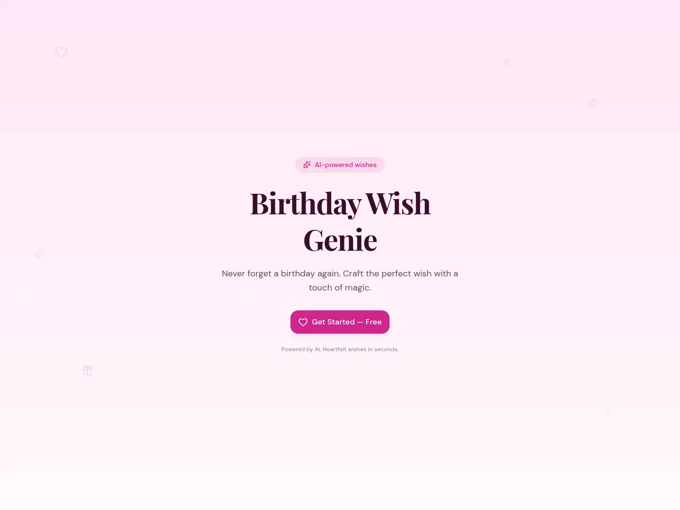 Birthday Wish Genie