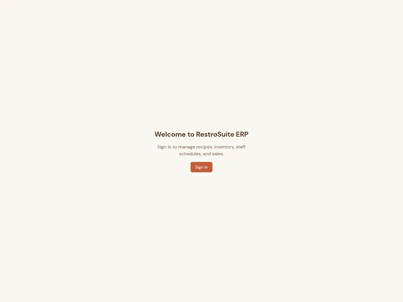 RestroSuite ERP