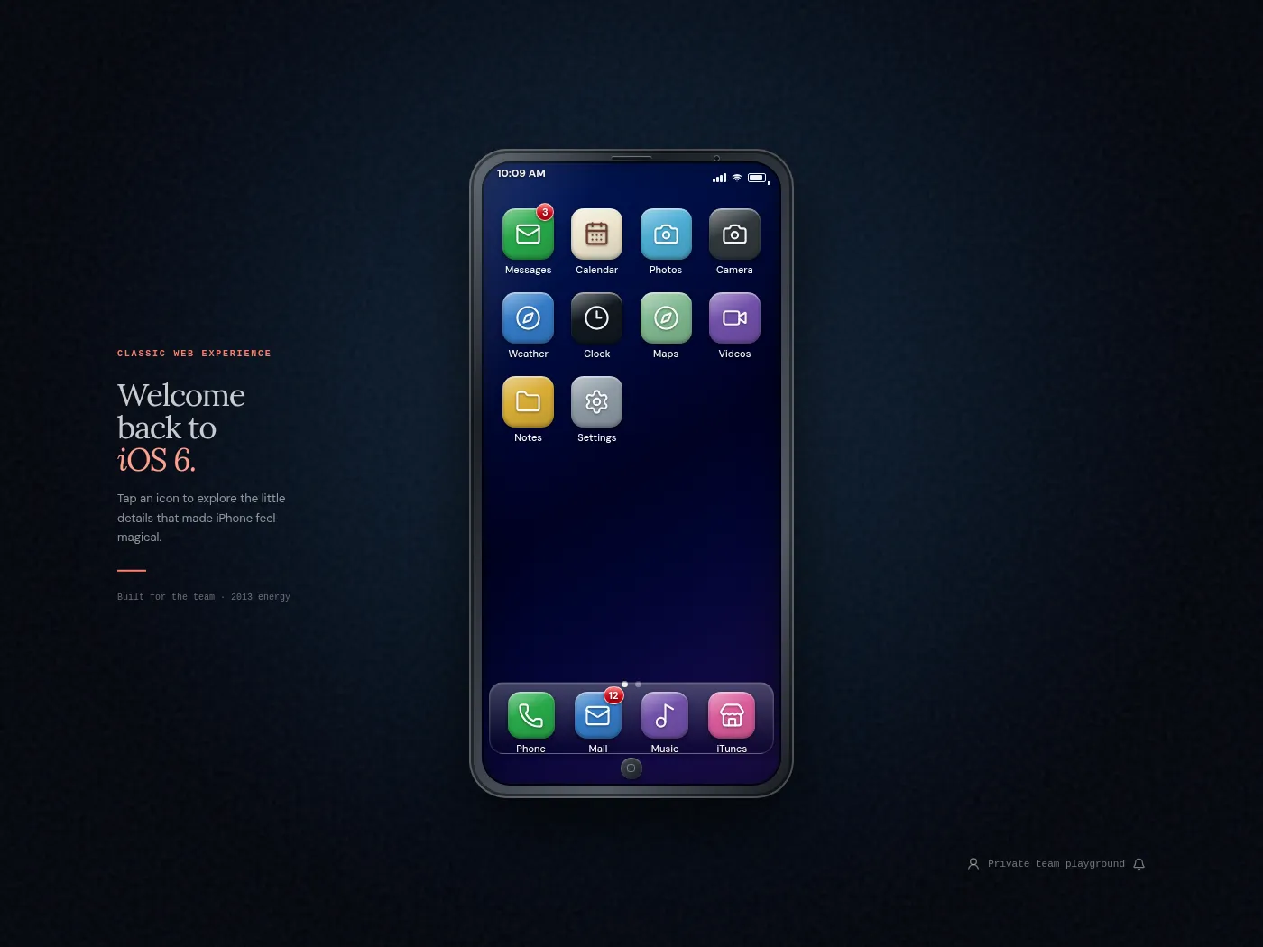Classic iOS Web Experience