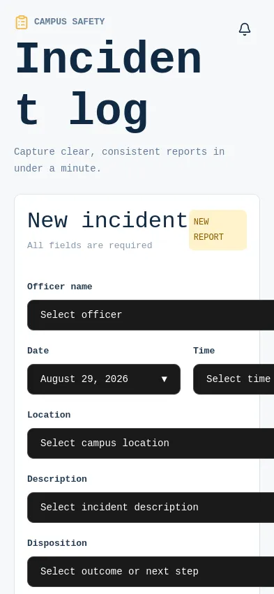 Security Incident Logger