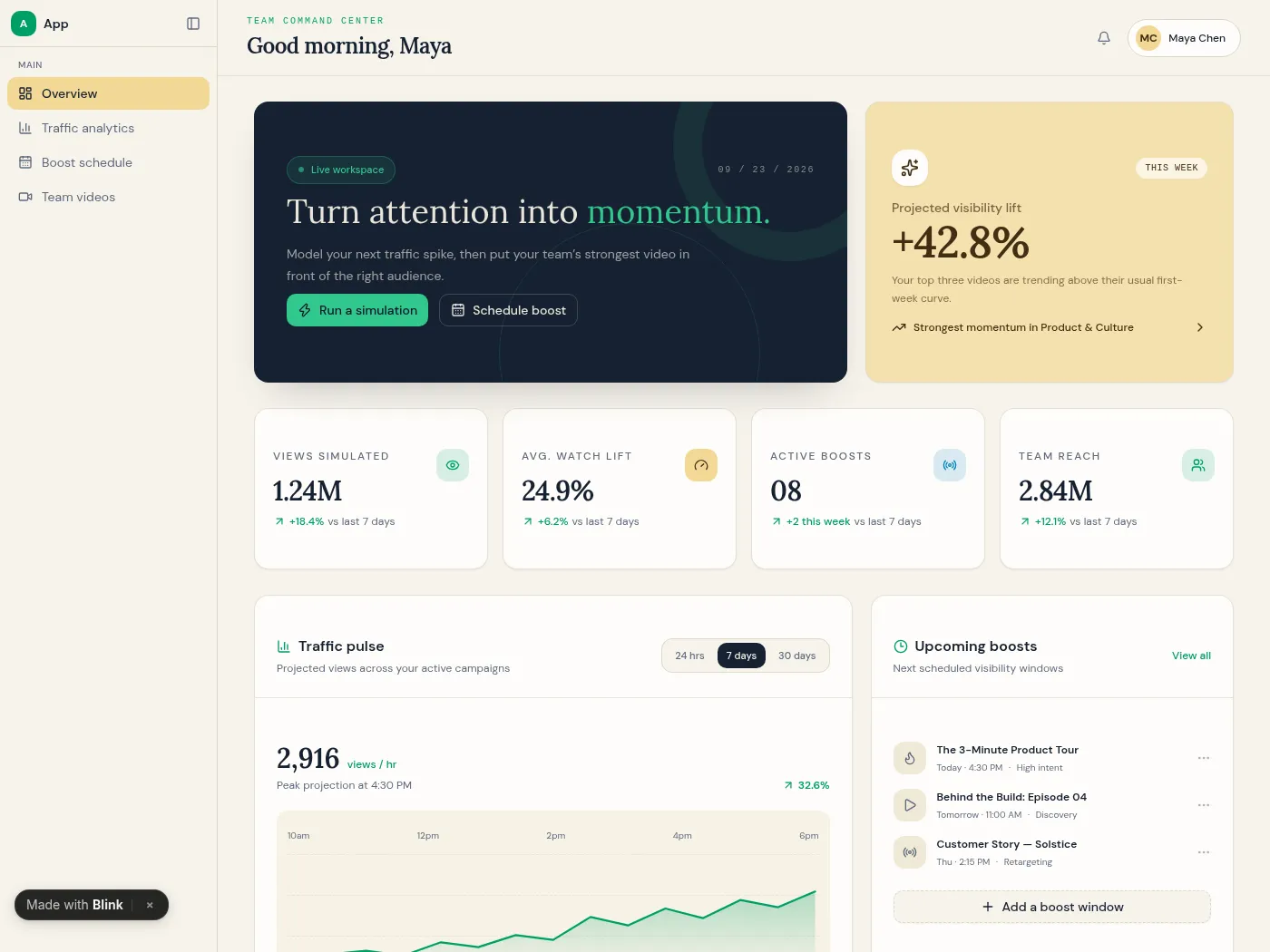 VidBoost Dashboard