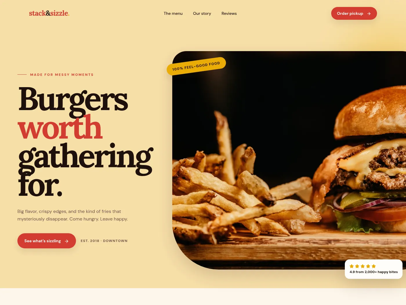 Burger Bliss Landing