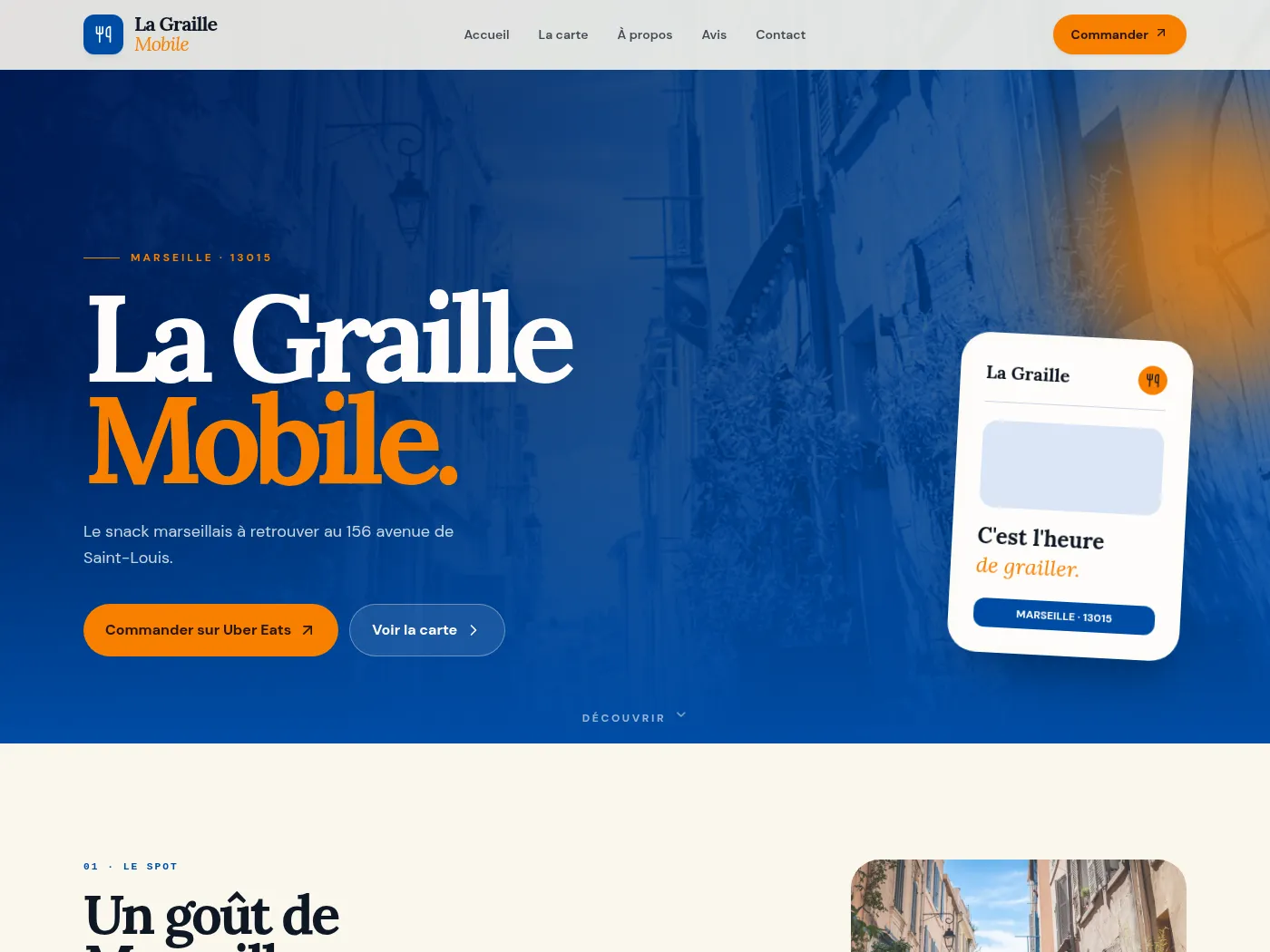 La Graille Mobile Site