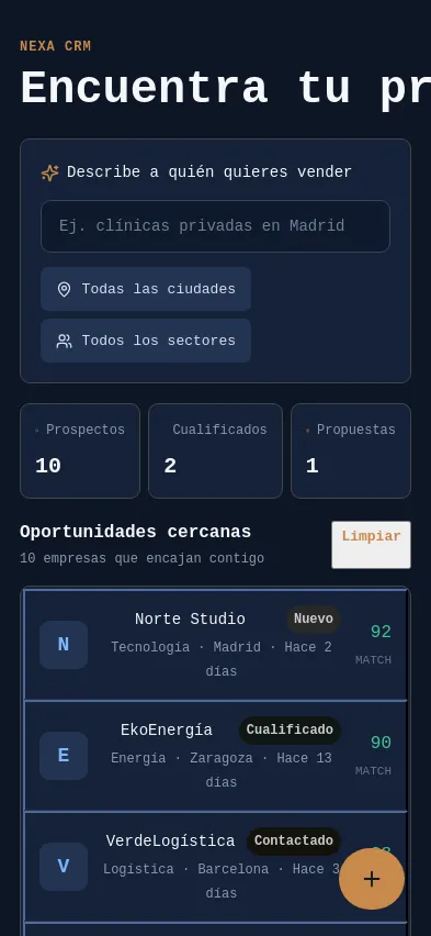 B2B Finder CRM Mobile