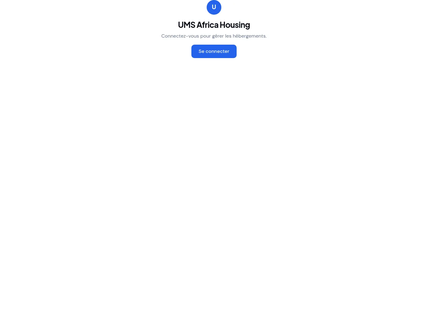 UMS Africa Housing Manager