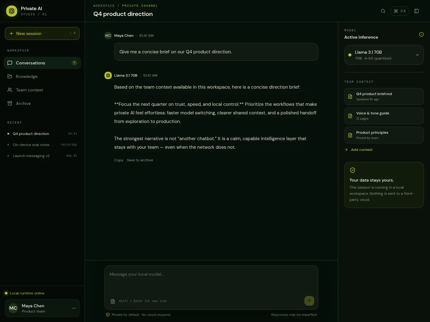 Private AI Studio
