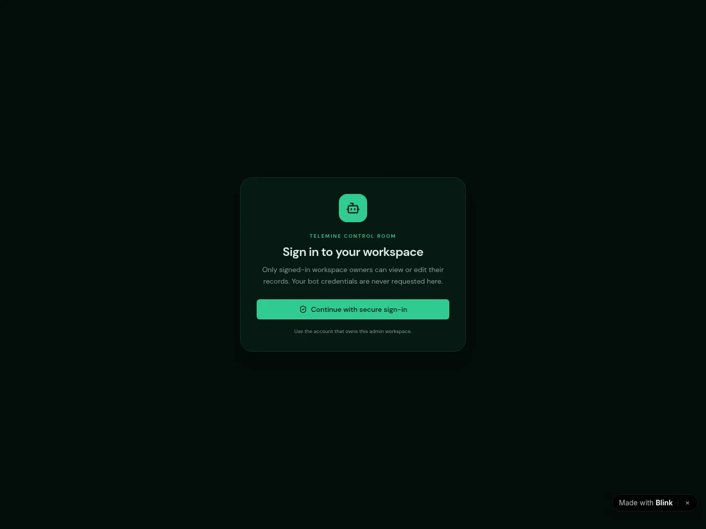 TeleMine Admin Panel