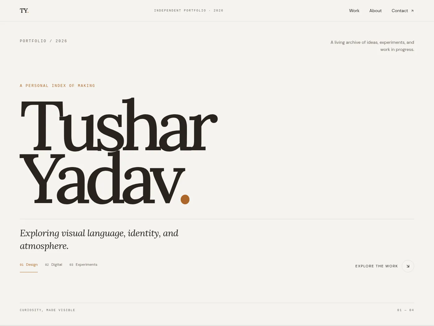 Yadav Portfolio Site