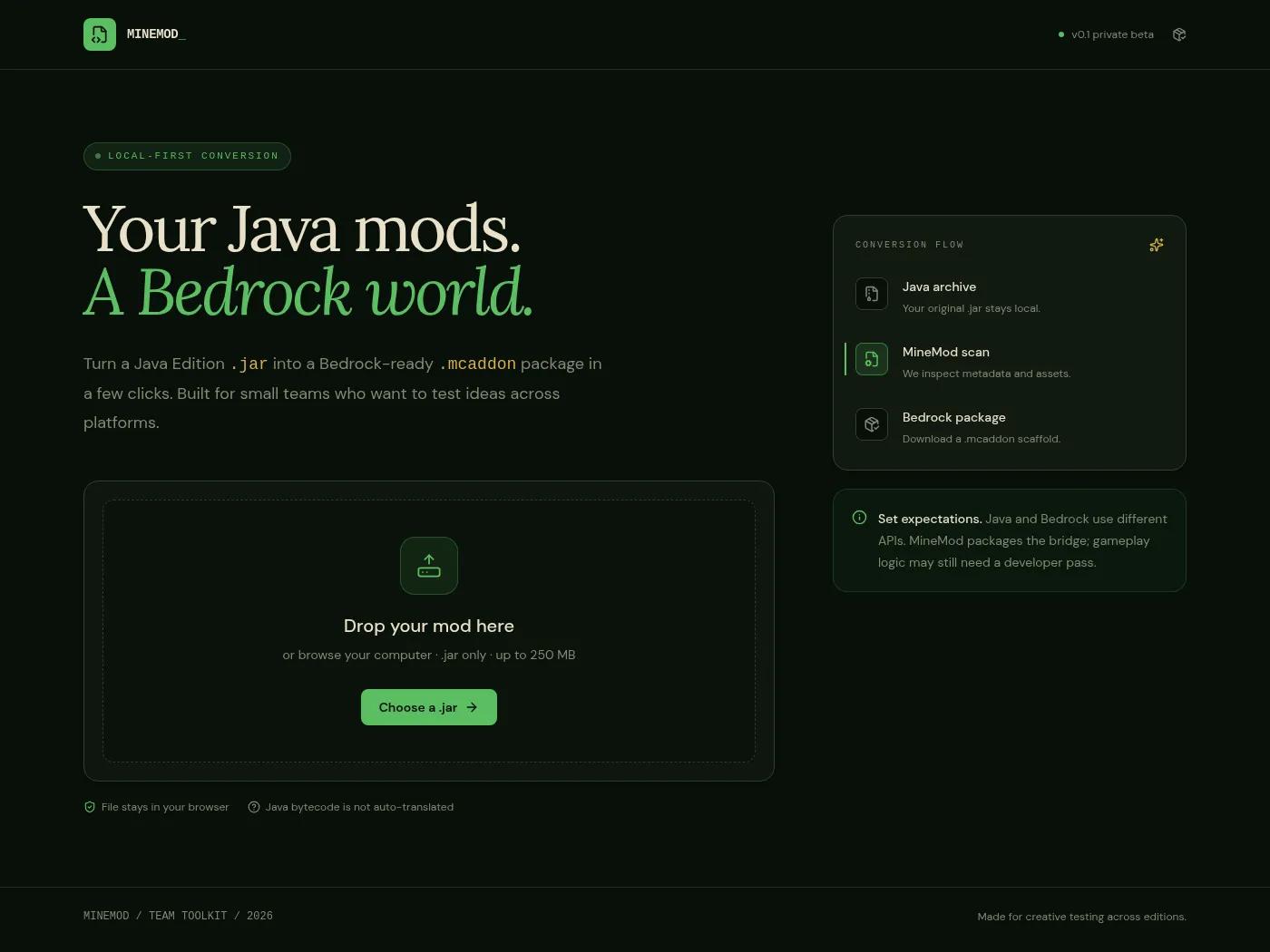 MineMod Addon Converter
