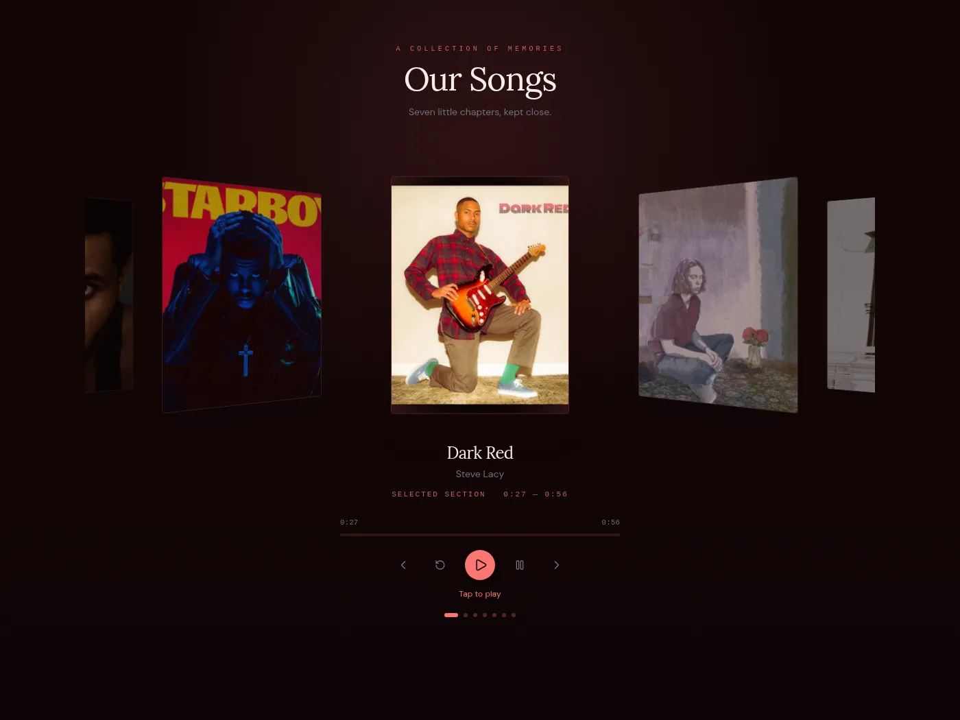 Romantic Coverflow Player