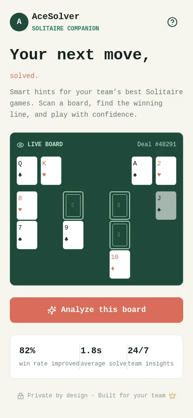 AceSolver iPhone Solitaire