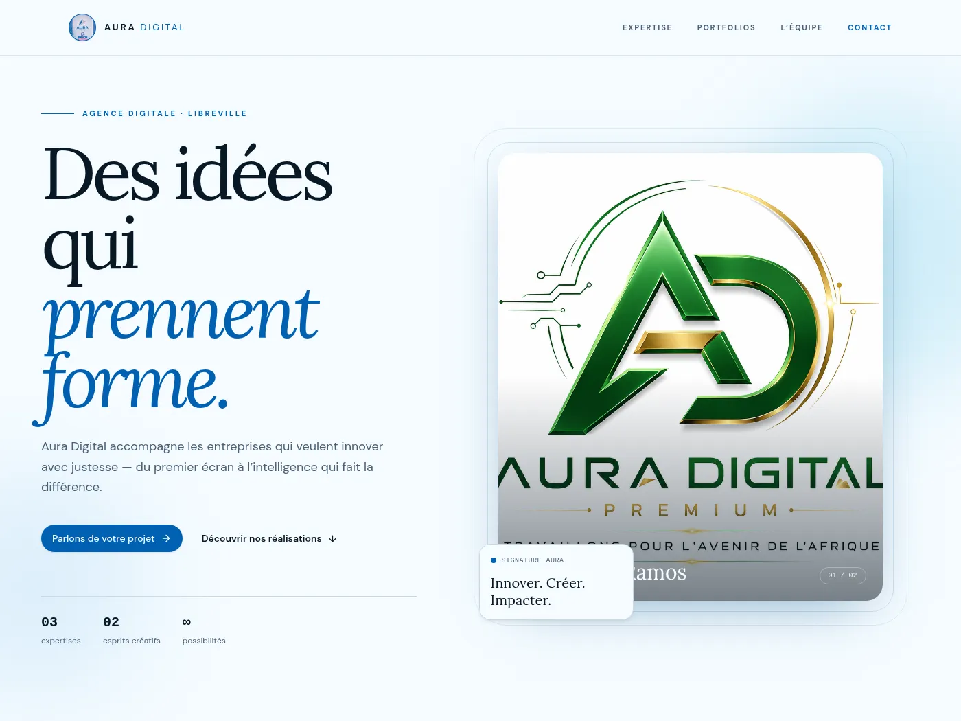 Aura Digital Agency Site