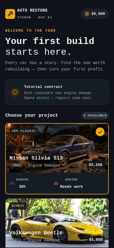 Auto Restore Tycoon