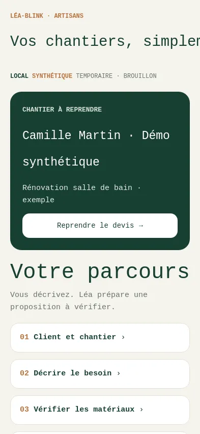 LÉA-BLINK Mobile Assistant