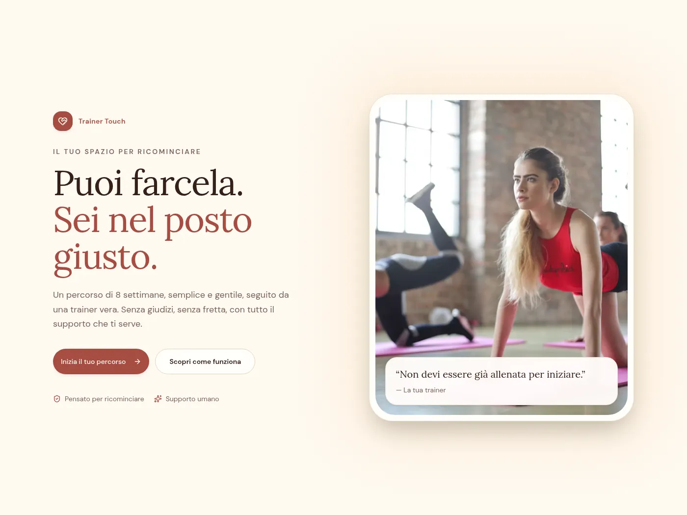 Trainer Touch Fitness PWA