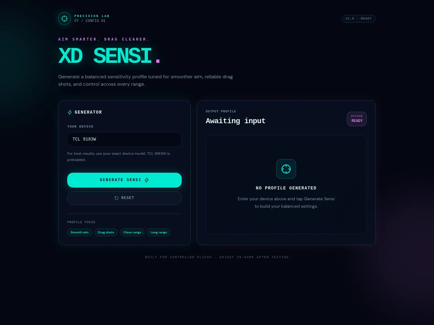 XD SENSI Generator