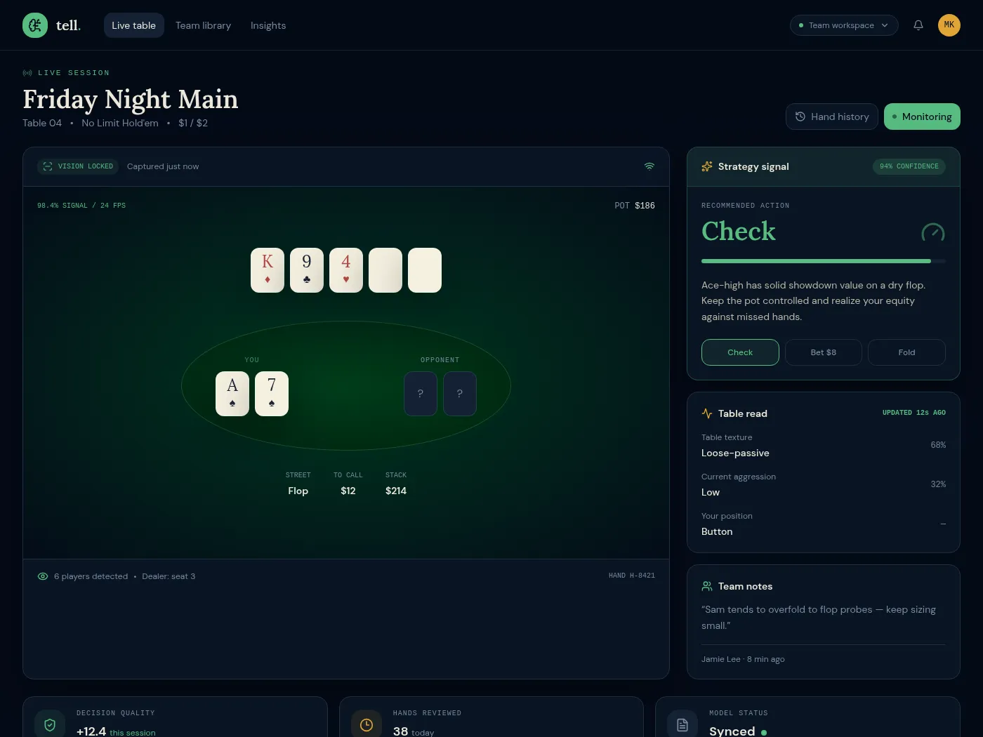 AI Poker Assistant