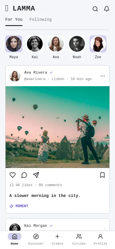 LAMMA Social Platform