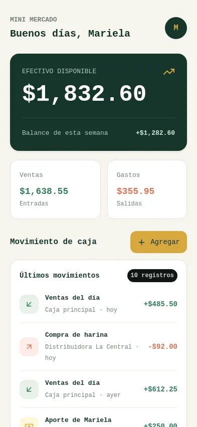 Mini Market Tracker
