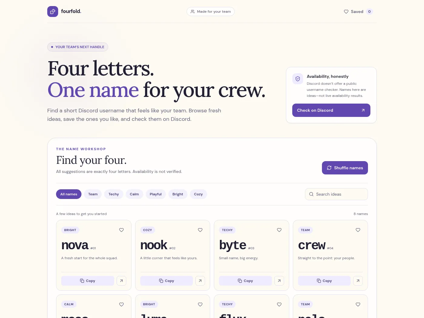 Discord Name Finder